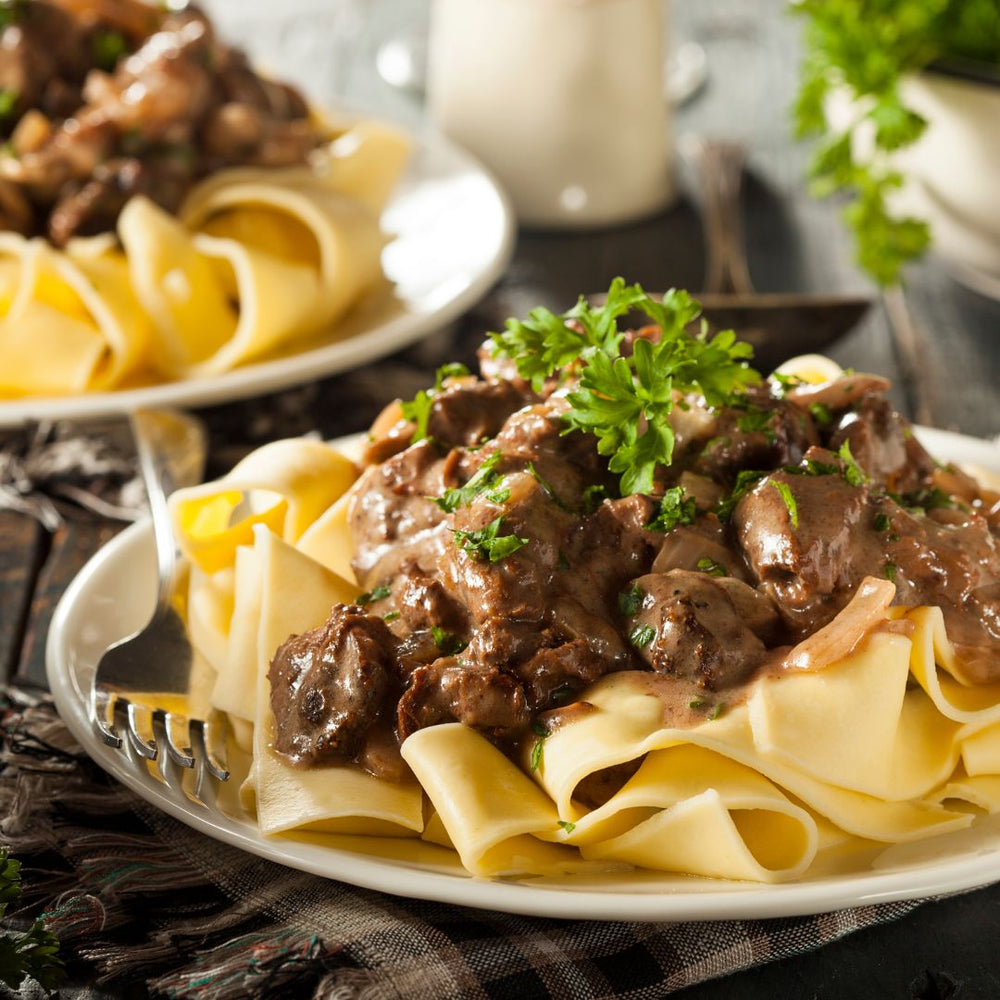 Hearty Garlic Beef Stroganoff – The Little Shop of Olive Oils