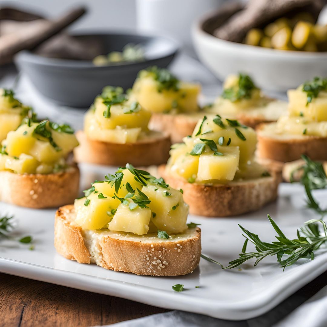 Pineapple Balsamic and Garlic Olive Oil Crostini – The Little Shop of ...